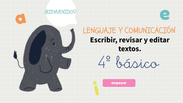 Escribir, revisar y editar sus textos | Genially