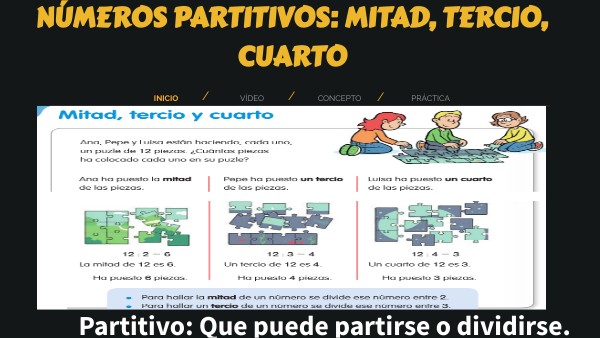 NÚMEROS PARTITIVOS