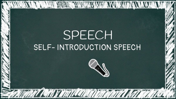 Self-Introduction Speech | Genially