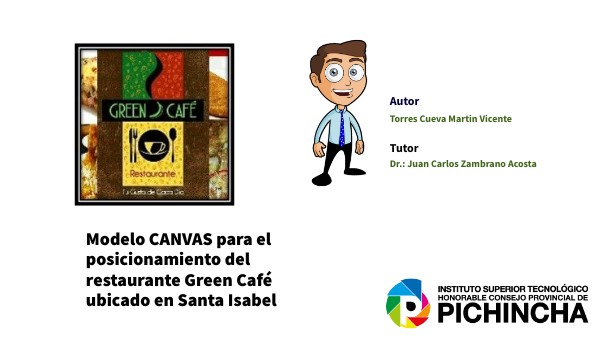 Modelo CANVAS para el posicionamiento del restaurante Green Café ubica