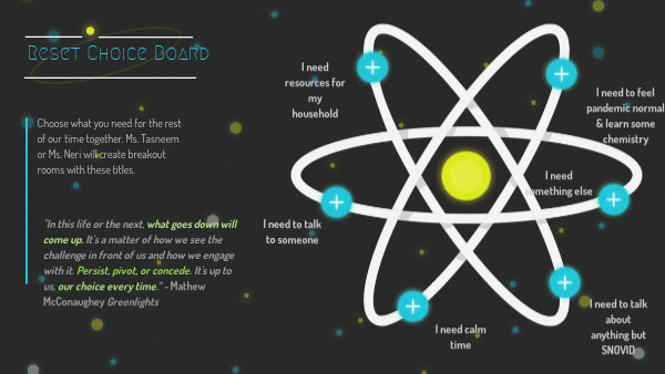 Feb. 24 | Reset Choice Board | Genially