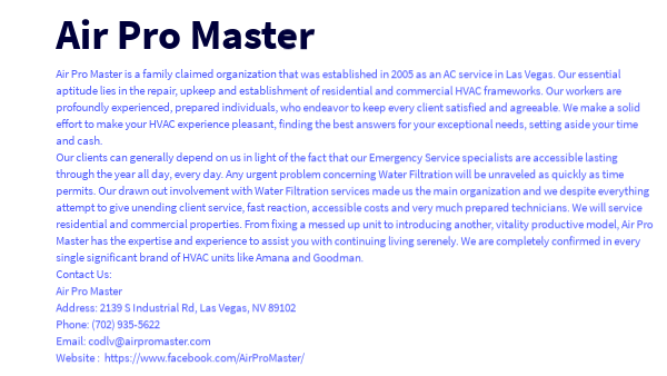 Air Pro Master