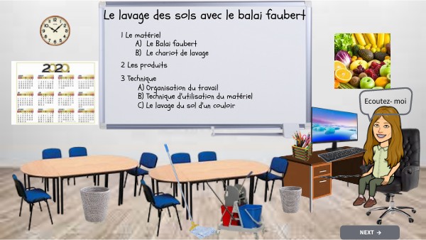 Copie - Le lavage des sols avec le balai faubert | Genially