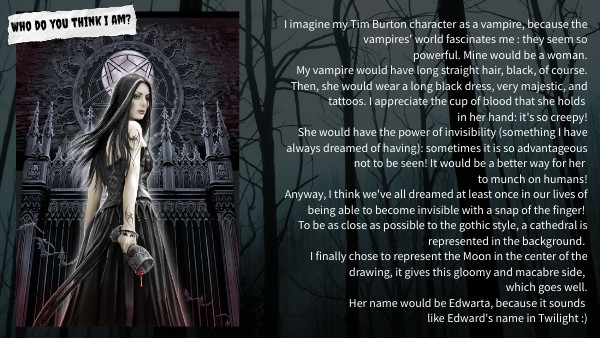 IMAGINE YOUR TIM BURTON CHARACTER