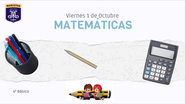 Matemática: Gráfico viernes 1 de octubre