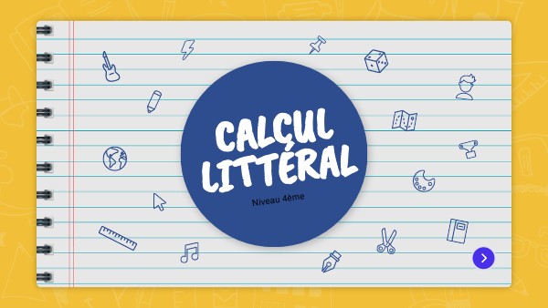 Calcul littéral