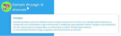 Ahorcado consigna | Genially