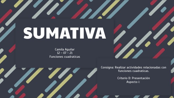 Matematicas sumativa | Genially