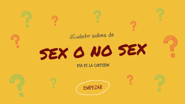 Sex O No Sex Genially