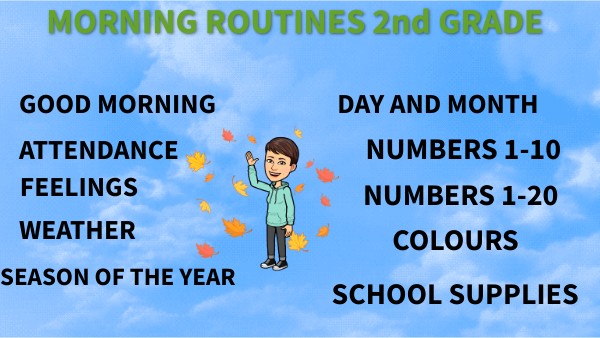 ROUTINES AND BACK TO SCHOOL 2nd GRADE