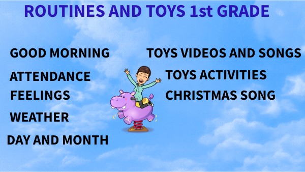 ROUTINES AND TOYS 1st GRADE | Genially