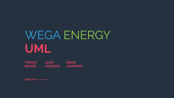 Diagramas UML WEGA ENERGY | Genially