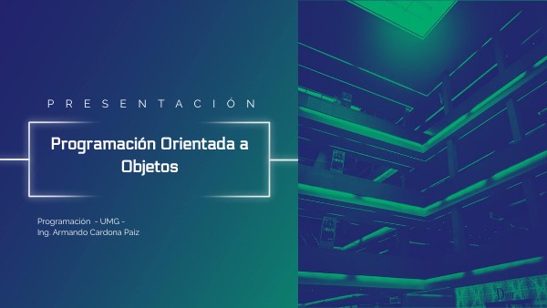 Programación Orientada a Objetos | Genially