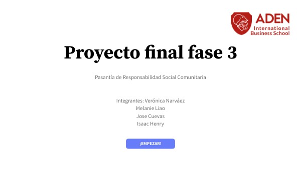 Proyecto Final - Fase 3