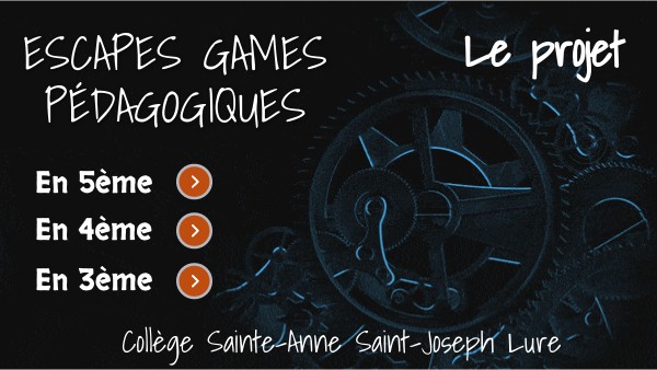 Projet Escapes Games