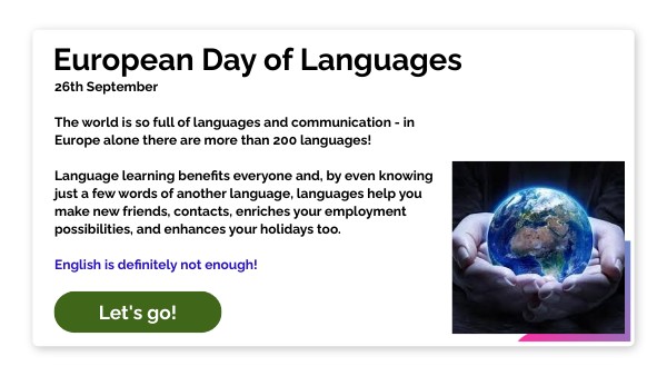 European Day of Languages | Genially