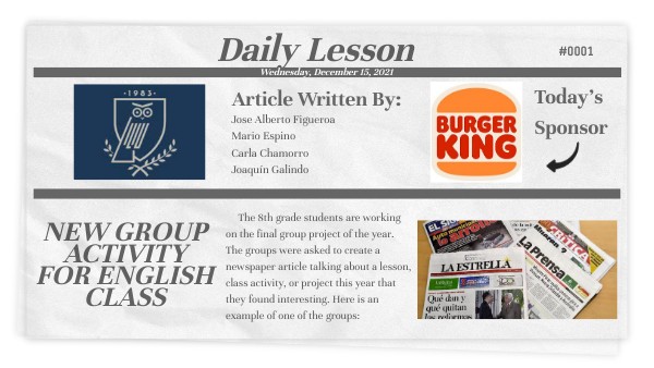 NEWSPAPER PRESENTATION | Genially