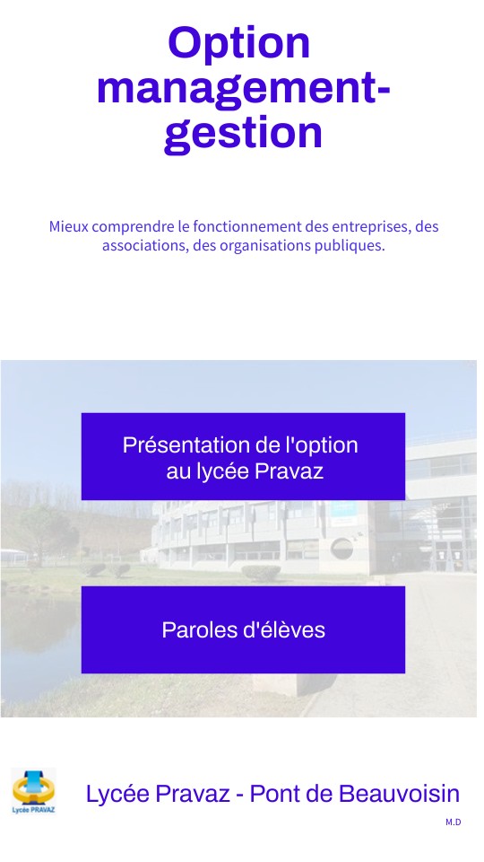 Option management-gestion Pravaz | Genially