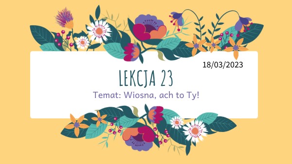 3a lekcja 23 | Genially