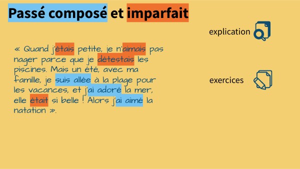 Passé composé et imparfait | Genially