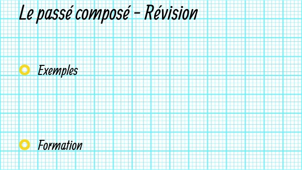 passé composé : révision | Genially