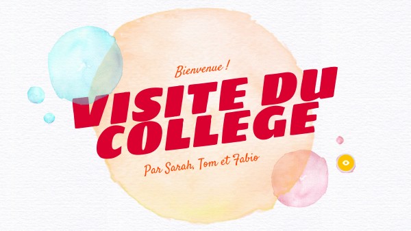 visite du collège | Genially