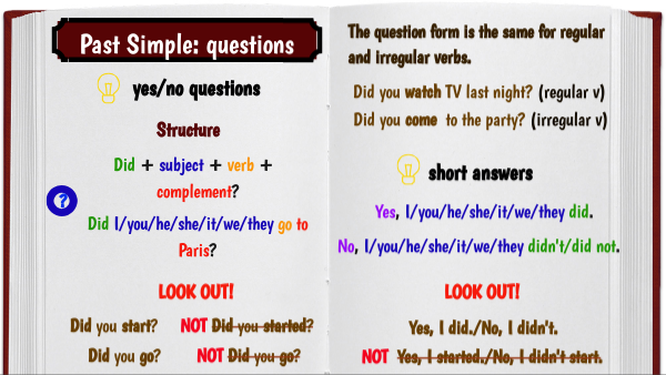 Past Simple: questions | Genially