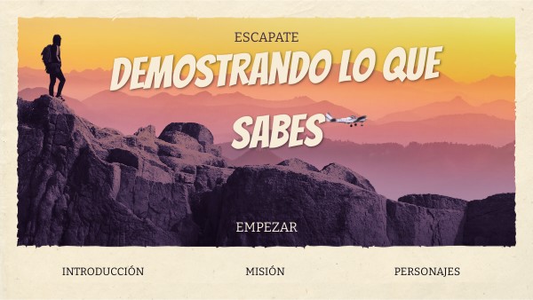 ESCAPATE! DEMOSTRANDO TUS SABERES | Genially
