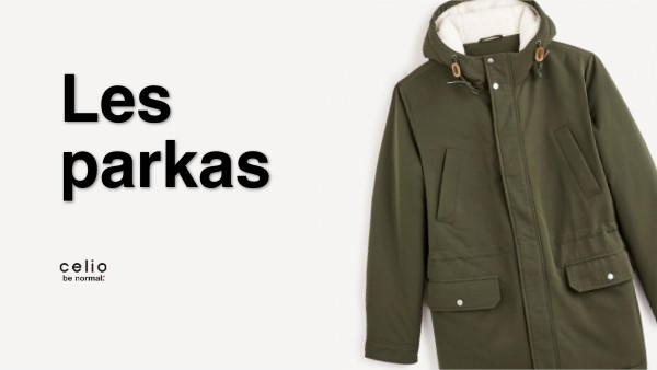 Slide 2.2 - celio - Les parkas