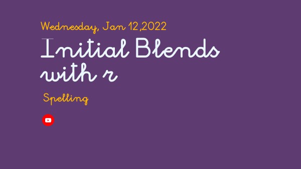 initial blend with r | Genially