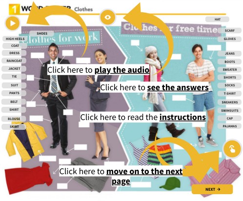 Level 1 - Unit 4 - Vocabulary about clothes | Genially