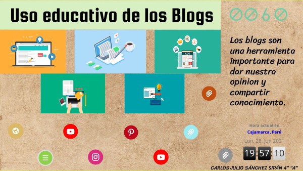 Uso educativo de los Blogs | Genially