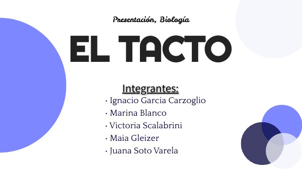 TACTO | Genially
