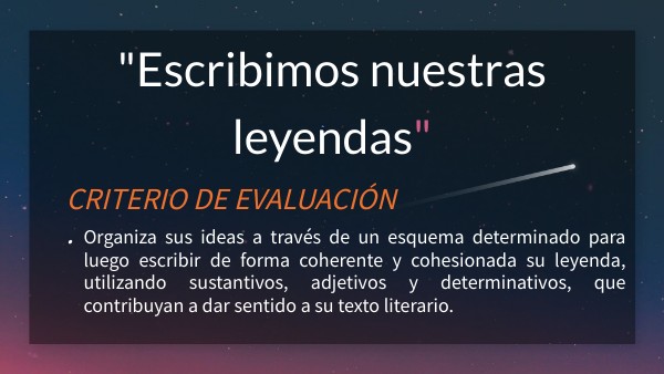 ESCRIBIMOS NUESTRAS LEYENDAS