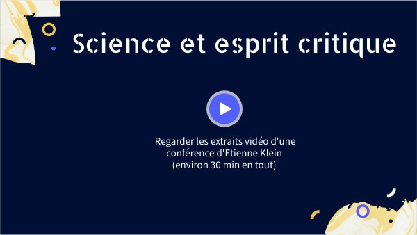 Réflexion science | Genially
