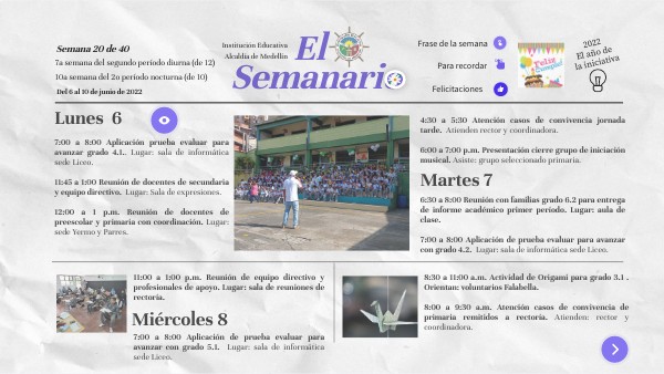 El Semanario del 6 al 10 de junio | Genially