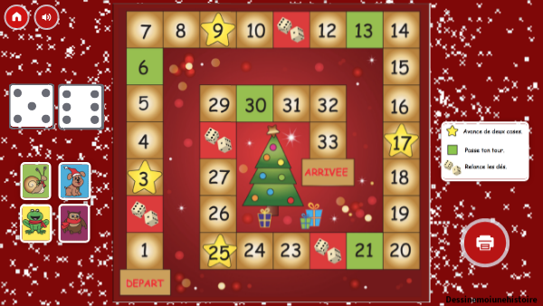 Jeu de noël : la course aux cadeaux