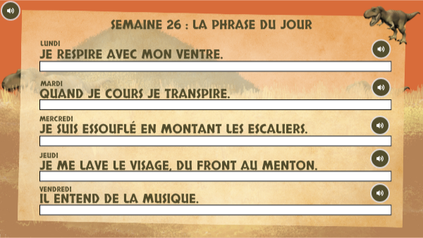 SEMAINE 26 PHRASE | Genially