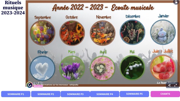 Ecoute musicale 2023 - 2024 | Genially