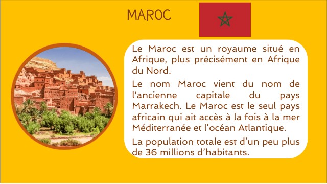 Maroc - J1 | Genially