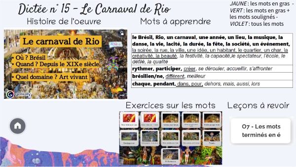 15 - le carnaval de Rio | Genially