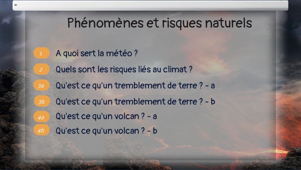 Phénomènes et risques naturels | Genially