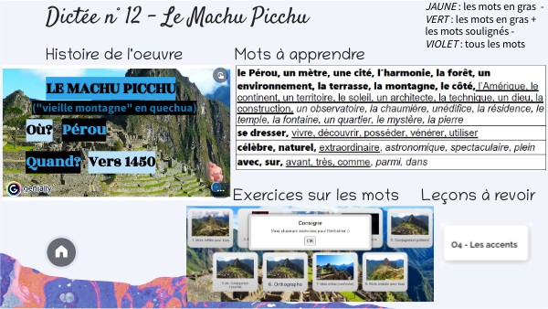 12 - Le Machu Pichu | Genially