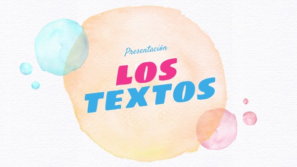 LOS TEXTOS | Genially