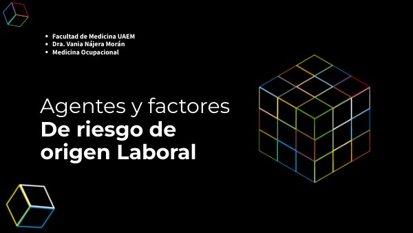Agentes y factores de riesgo laboral | Genially