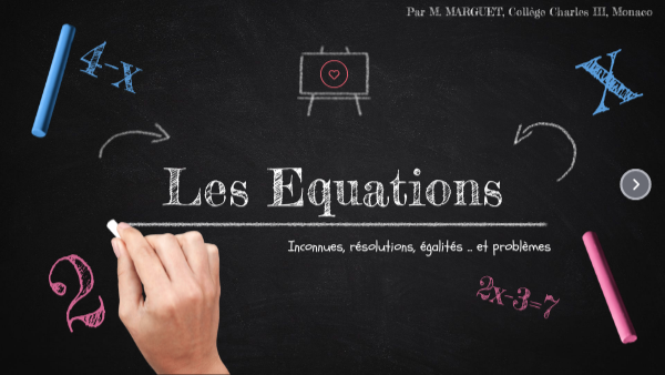 Equations 4ème | Genially