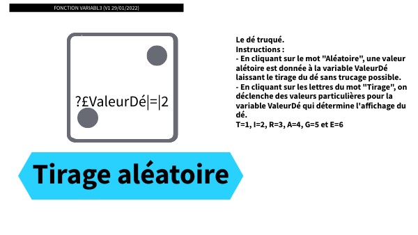 Le dé truqué (Variabl3) | Genially