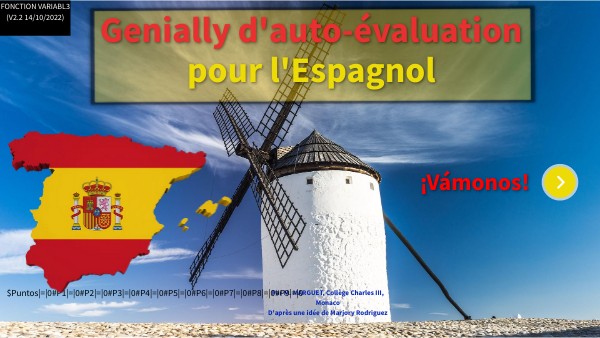 Autoévaluation en espagnol | Genially