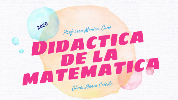 Didáctica de la matemática | Genially