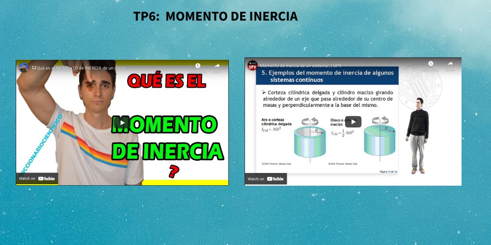 TP6 MOMENTO DE INERCIA | Genially